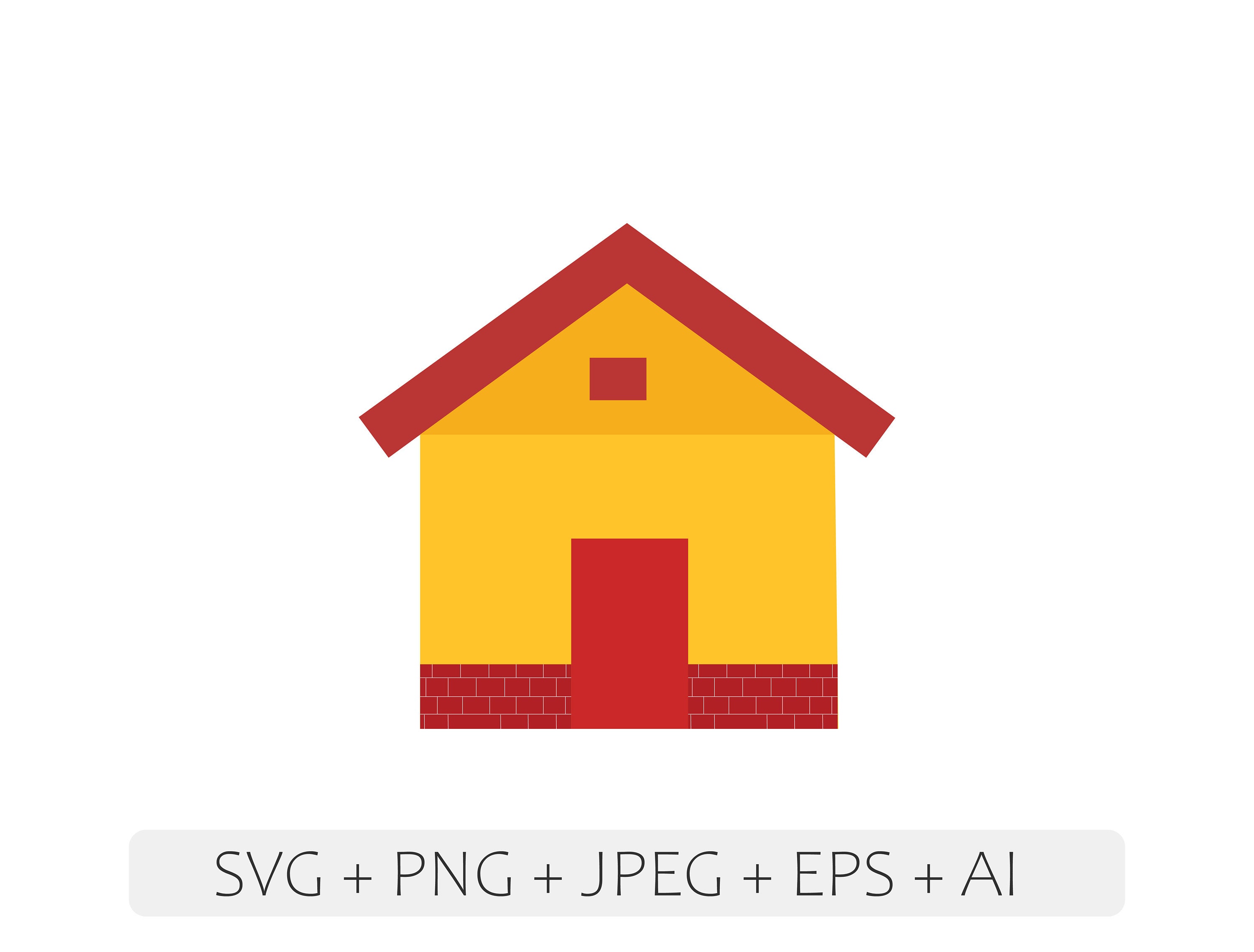 House Drawing Home Page Icon Clip Art Architecture Icon - Etsy