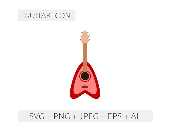 Guitar Guitar Clip Art Music Icon Clip Art Music - Etsy