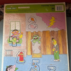 Vintage Sesame Street Frame-tray Puzzle - Etsy