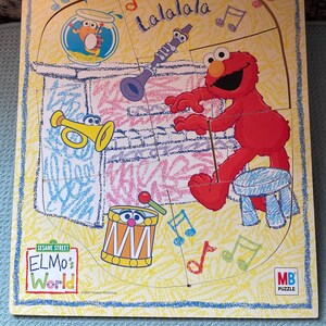 Vintage Sesame Street Elmo's World 8 Piece Puzzle - Etsy