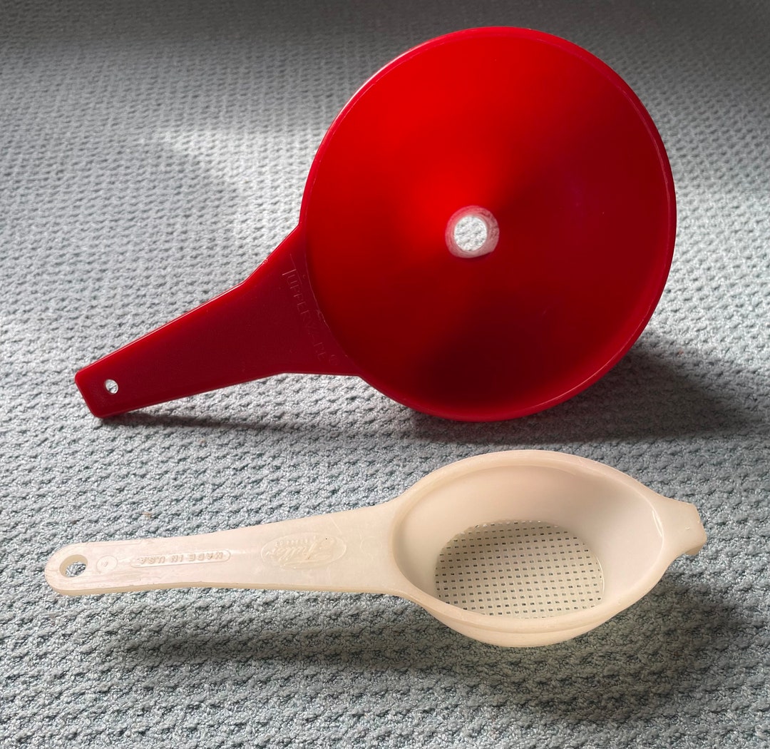 Tupperware Funnel & Fuller Small Strainer - Etsy