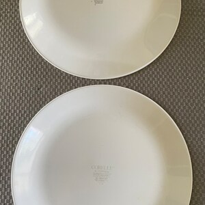 Vintage Corelle White Dinner Plates - Set of 2 - Etsy