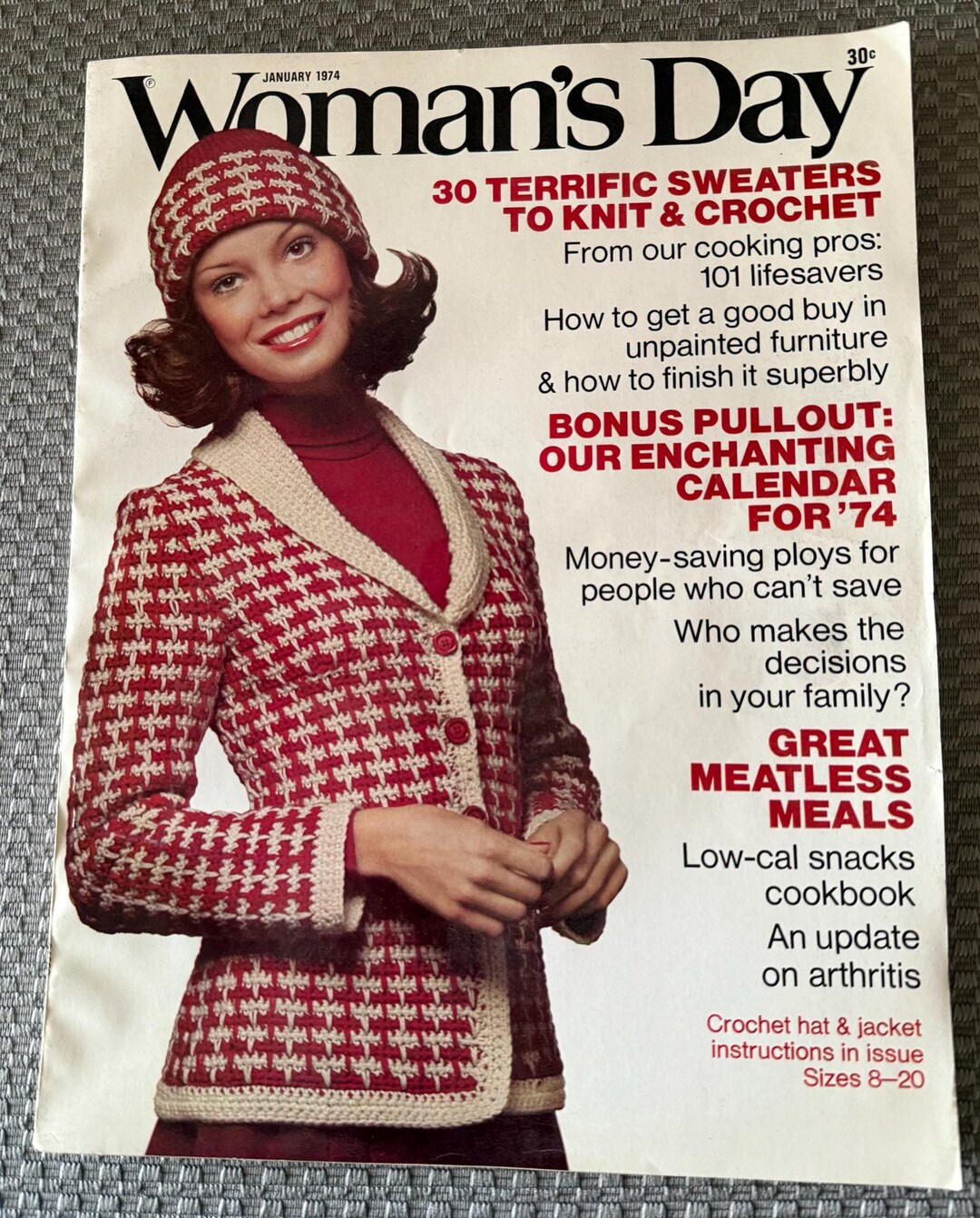 Vintage Woman's Day Magazine January 1974 - Etsy