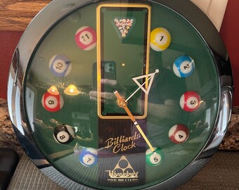 Billiards Pool Wall Clock - Etsy