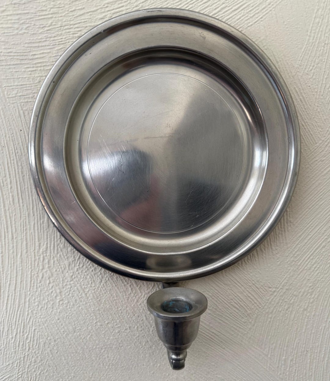 Vintage Preisner Pewter Wall Sconce - Etsy