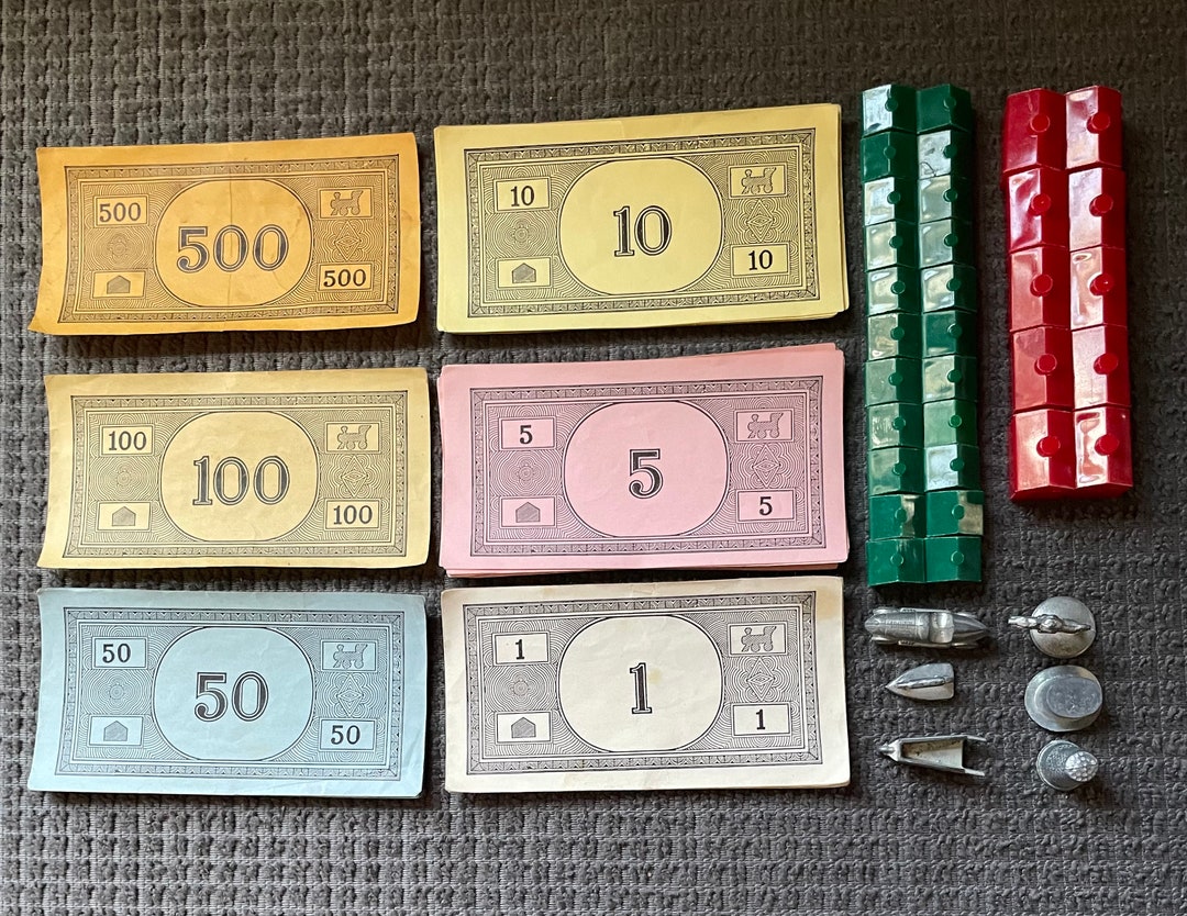 Vintage Monopoly Pieces Lot - Etsy