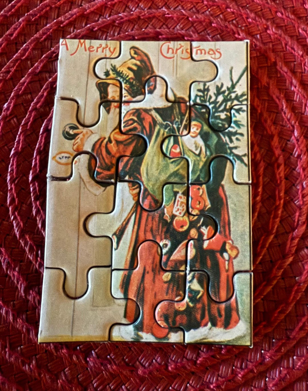 Lot of 3 Miniature Christmas 12 Piece Puzzles - Etsy