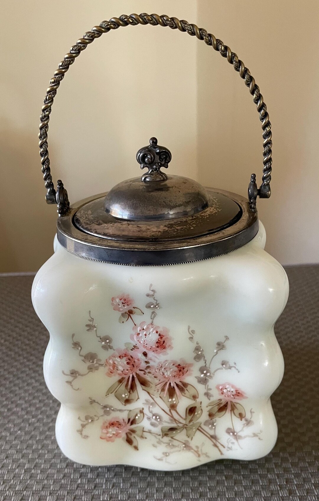 Vintage Wave Crest Egg Crate Jar - Etsy