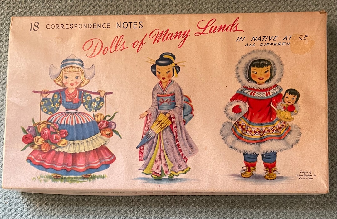 Vintage Dolls of Many Lands in Native Attire Correspondence Notes ...