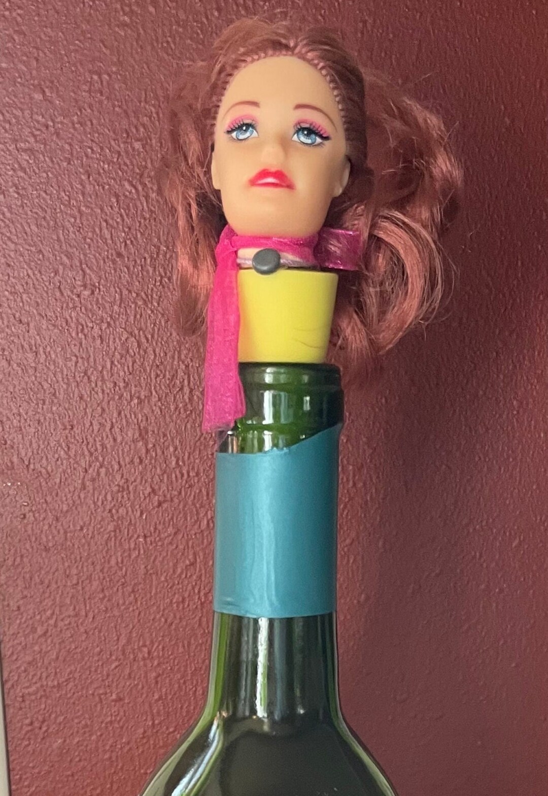 Barbie Head Wine Bottle Stopper - Etsy