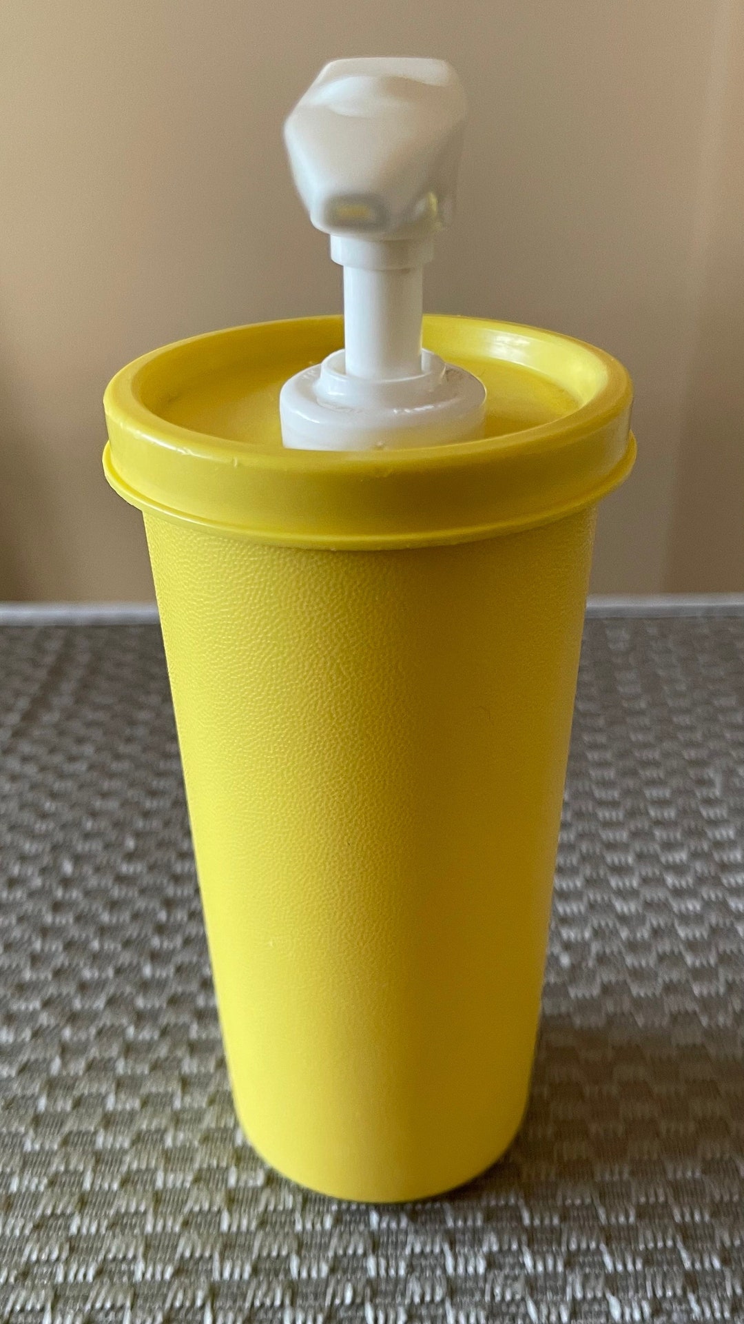 Tupperware Mustard Pump Dispenser Container 1329 - Etsy