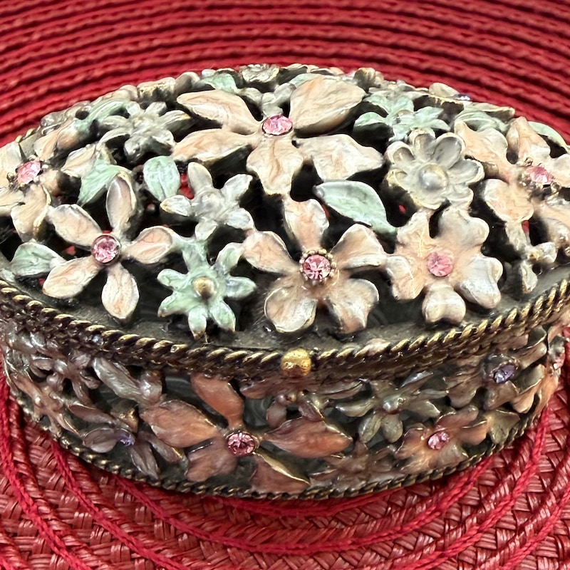 Jeweled Trinket Box - Etsy