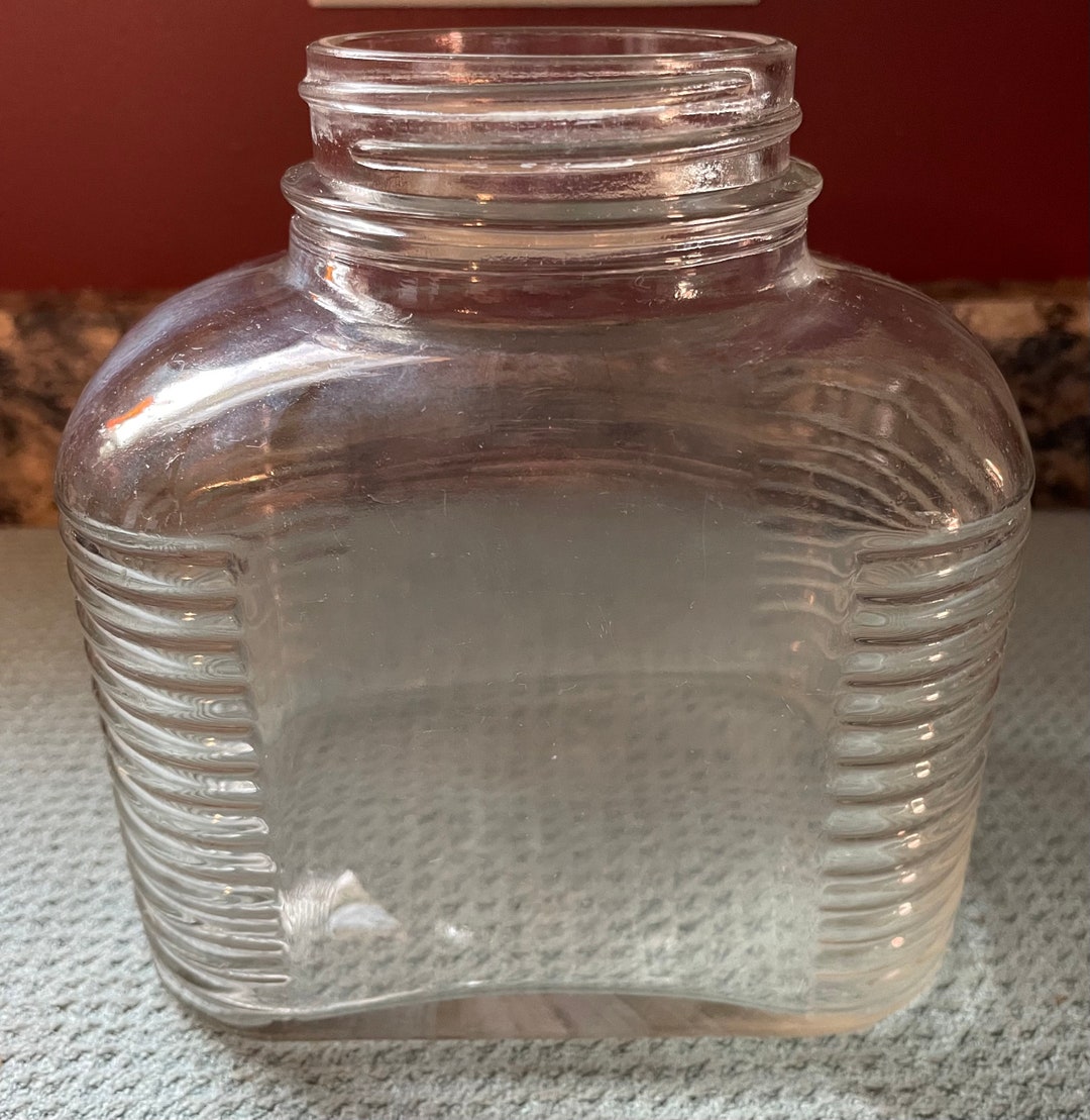 Vintage Hazel Atlas Ribbed Jar 5427 - Etsy