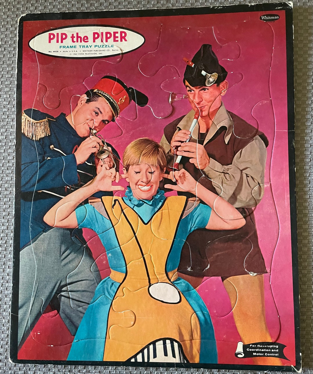 Pip the Piper Frame Tray Puzzle by Whitman - Etsy