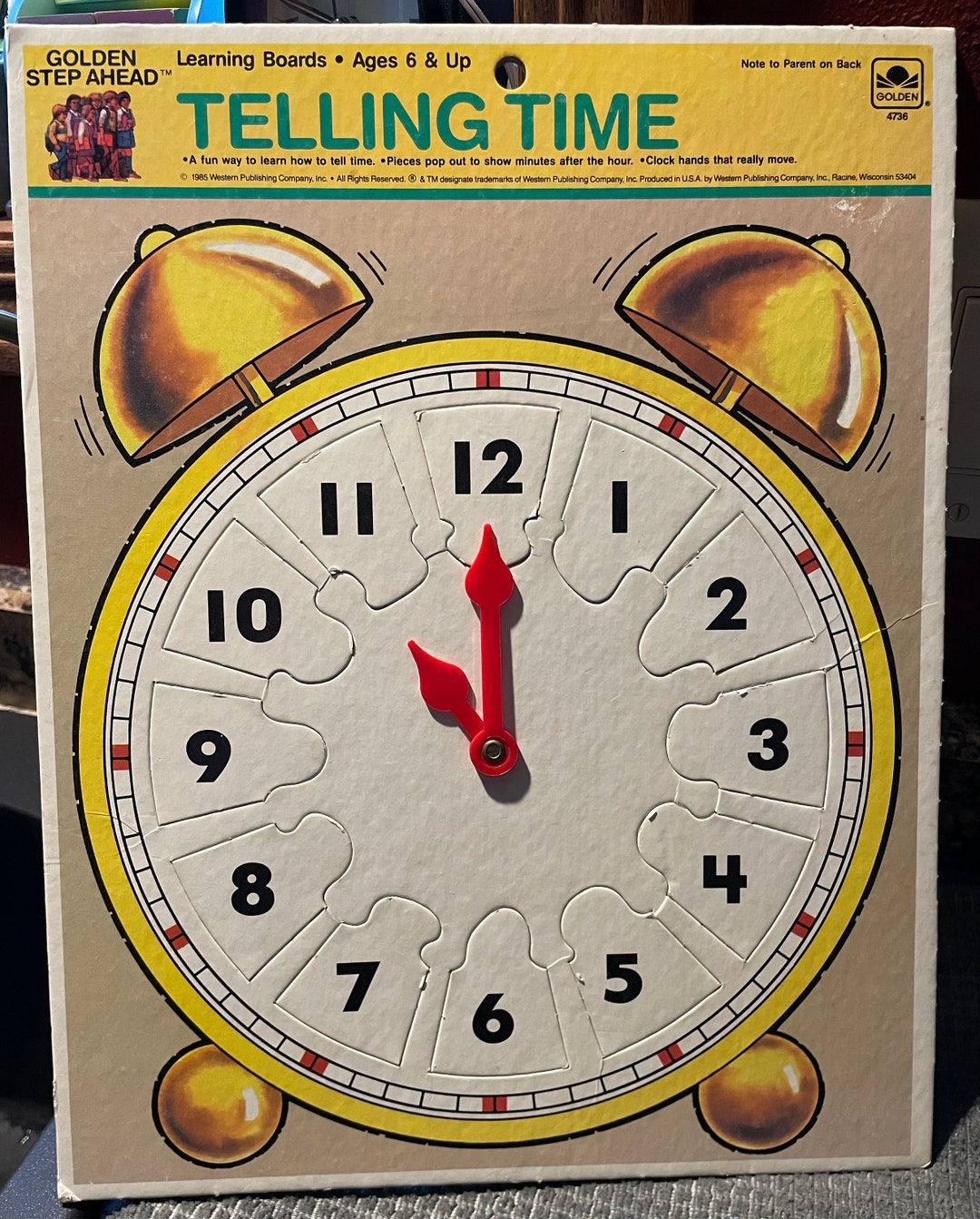 Vintage Telling Time 12 Piece Puzzle by Golden - Etsy