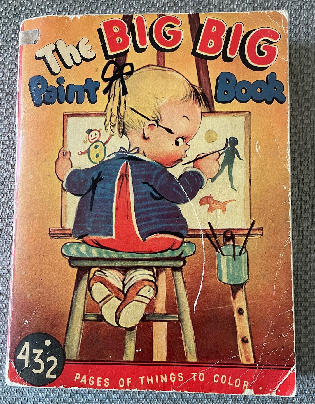 Vintage the Big Big Paint Book 1936 - Etsy