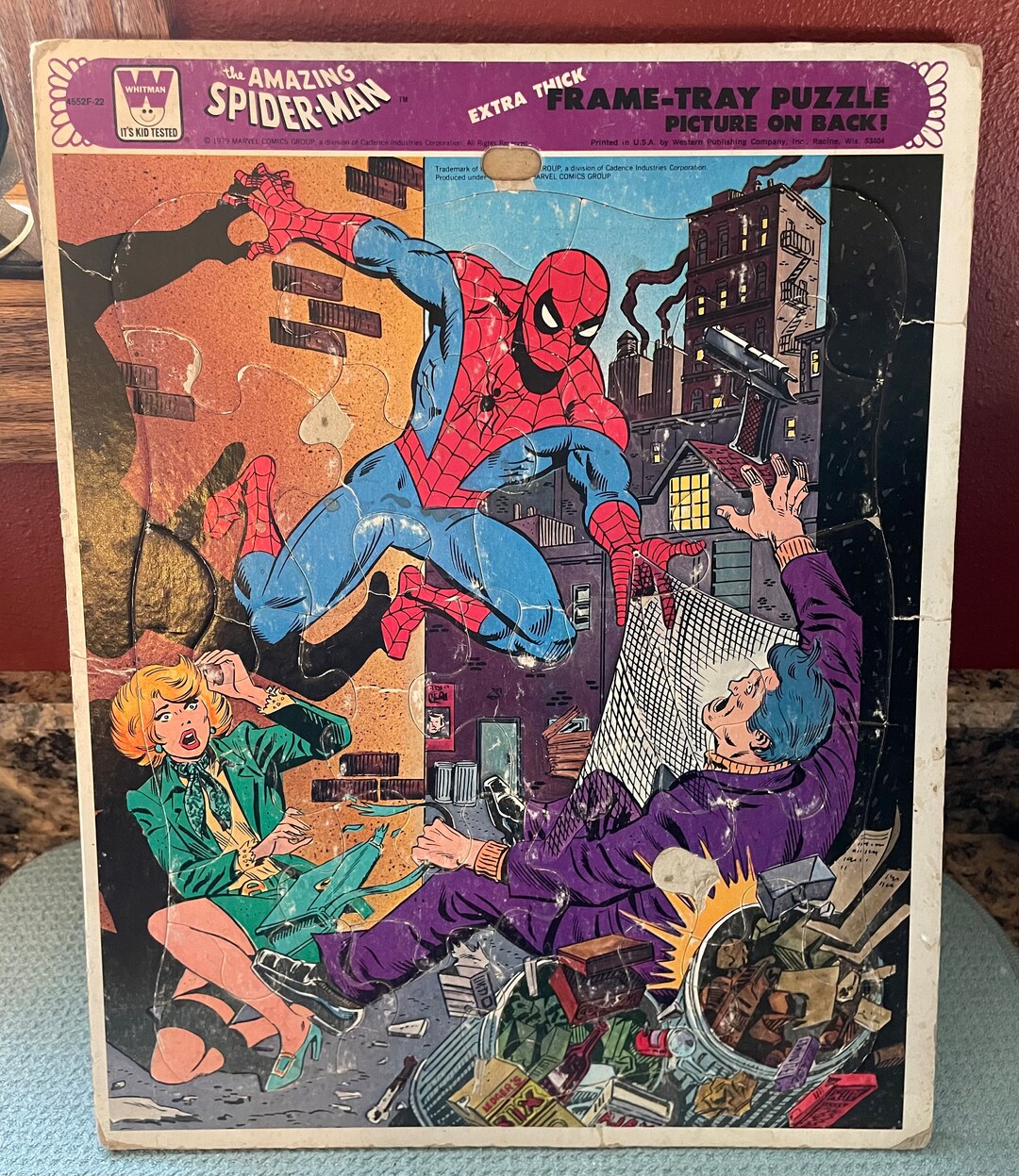 Vintage the Amazing Spider-man Frame Tray 20 Piece Puzzle - Etsy