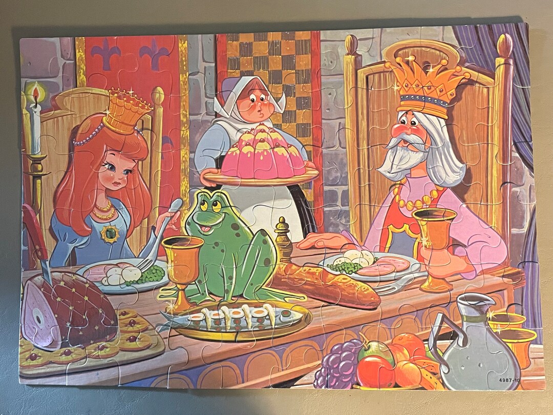 Vintage Storybook "the Frog Prince" 60 Piece Puzzle - Etsy