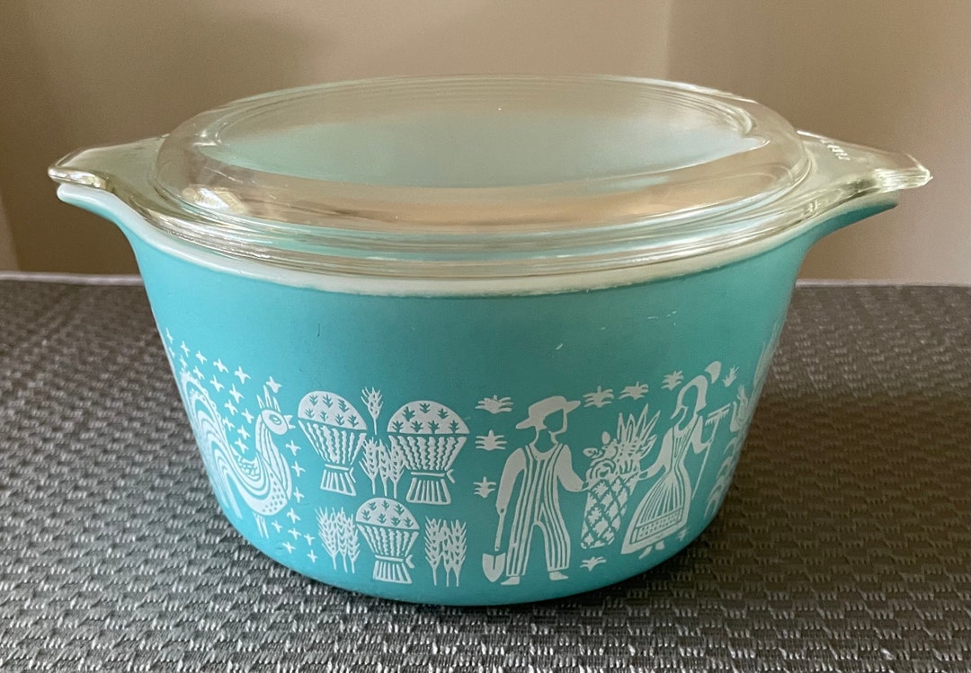 Vintage Pyrex 1 Qt Butterprint Casserole With Lid 473 - Etsy