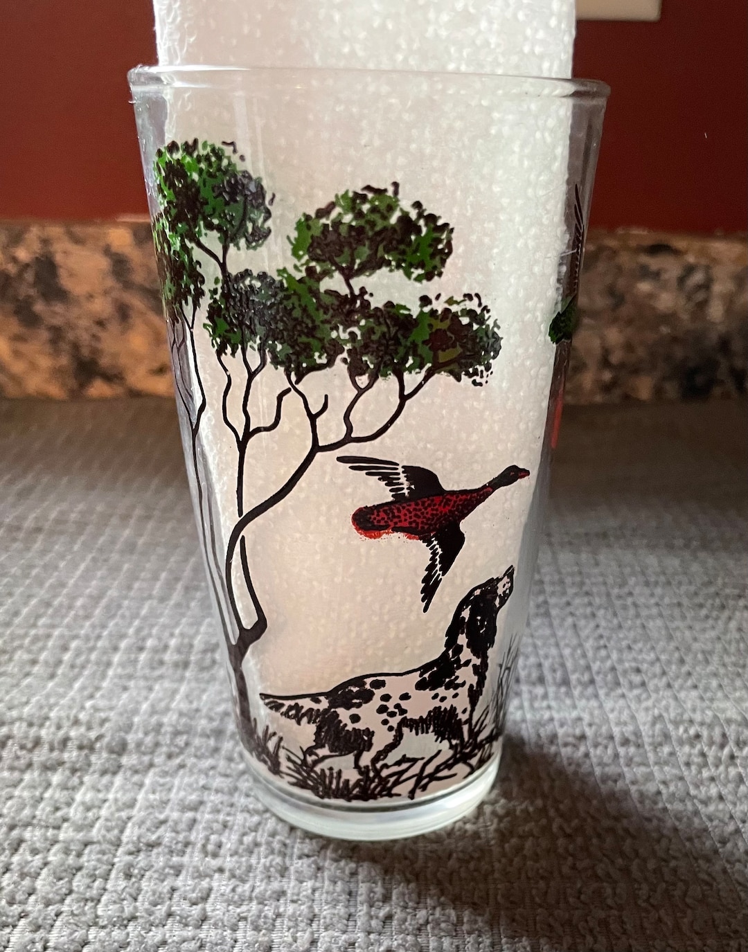 Vintage Hazel Atlas Hunting Tumbler - Etsy