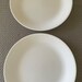 Vintage Corelle White Dinner Plates - Set of 2 - Etsy