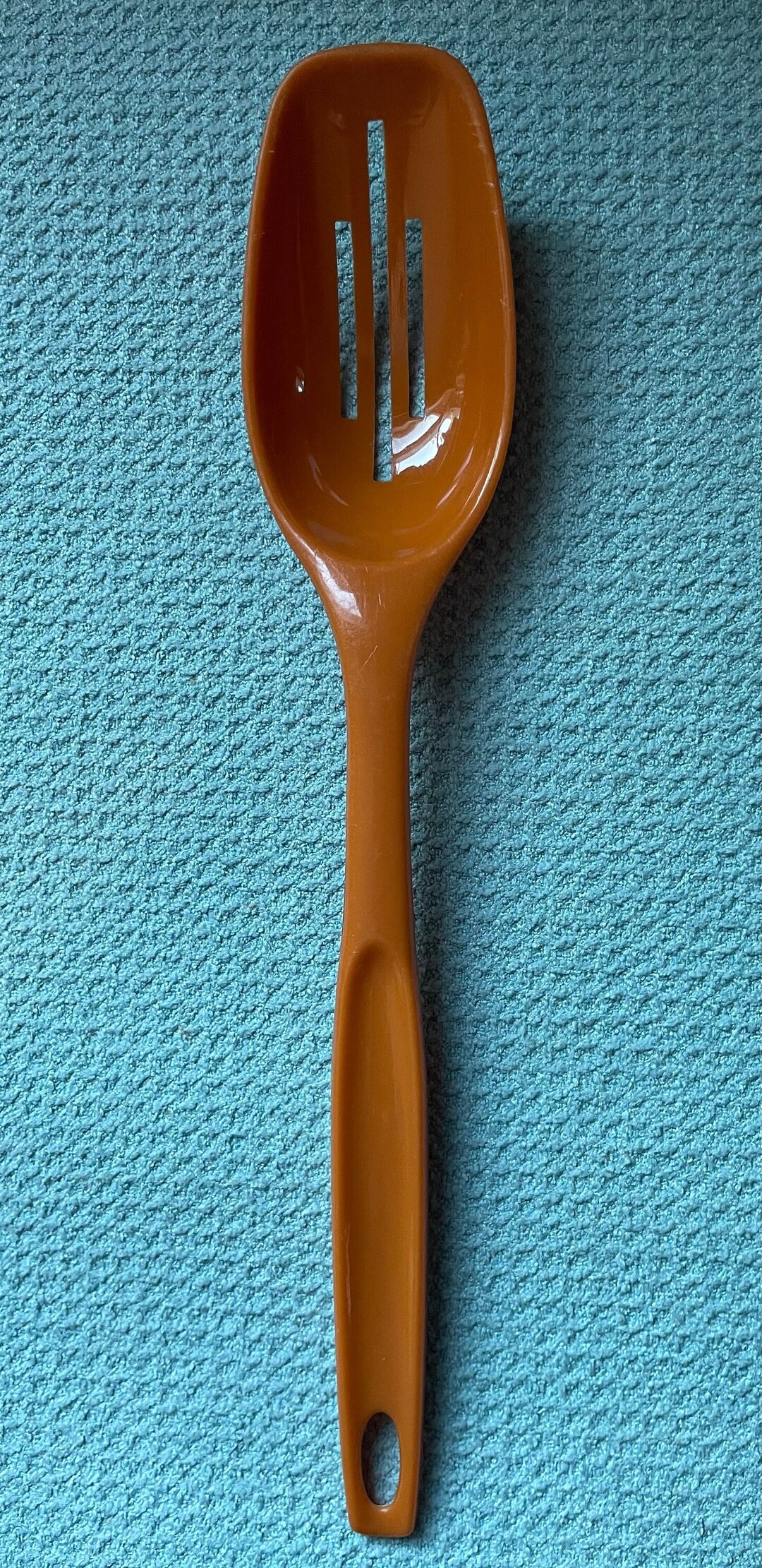 Vintage Foley Slotted Spoon - Choice of Olive Green or Orange - Etsy