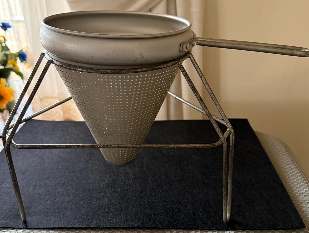Vintage Cone Sieve/strainer With Stand No Pestle - Etsy