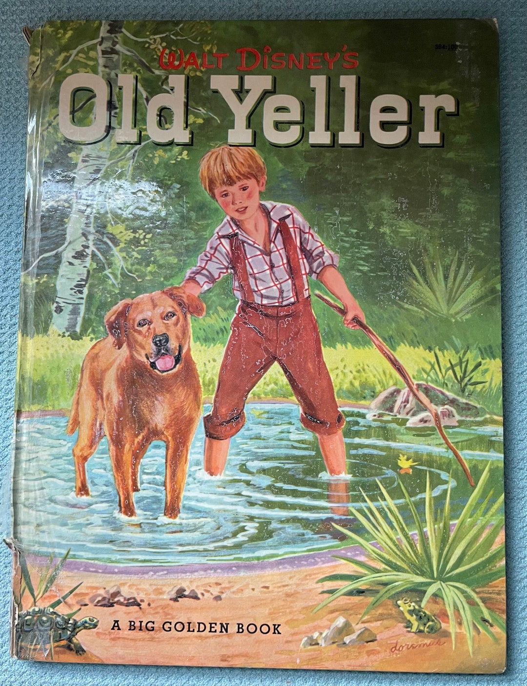 Vintage Old Yeller Big Golden Book 1958 - Etsy