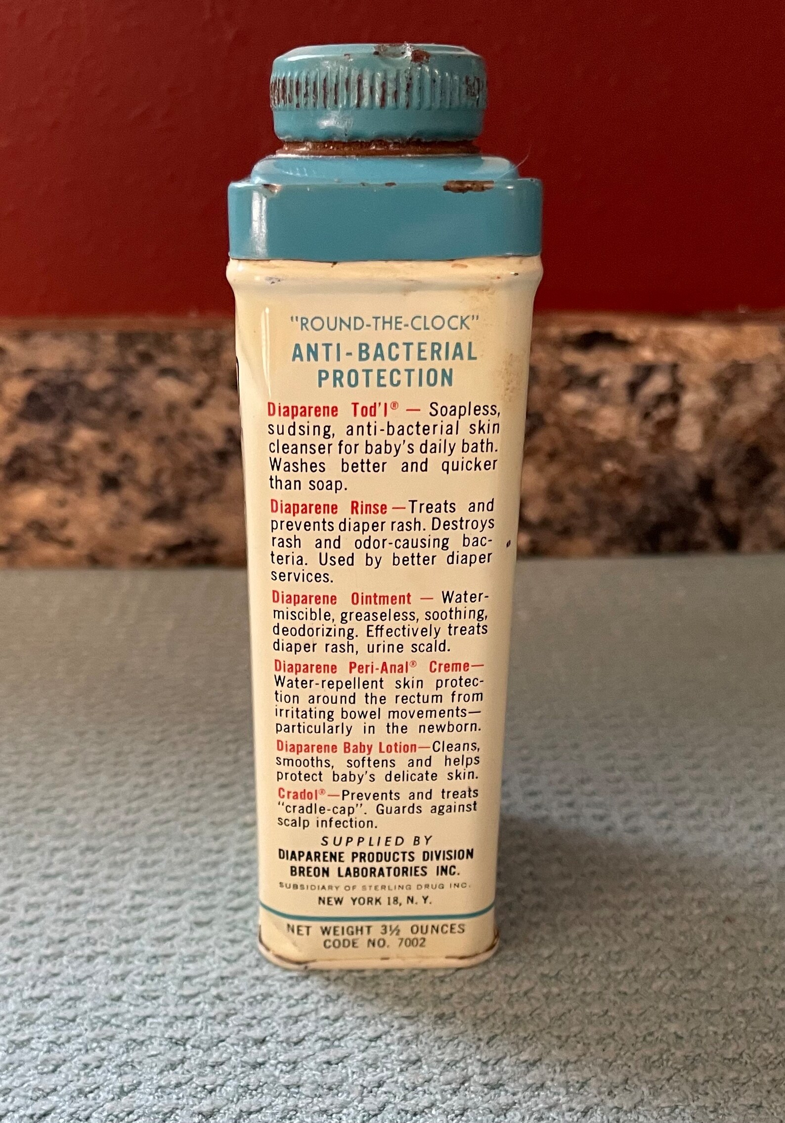 Vintage Diaparene Baby Powder Tin - Etsy