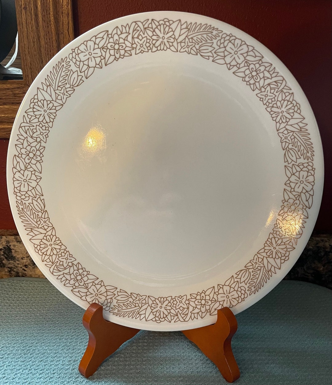Vintage Corelle Woodland Brown Dinner Plates - 8 Available - Etsy