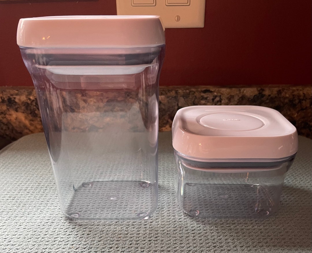 Oxo Pop Container Set - .9 Qt & .3 Qt Containers - Etsy