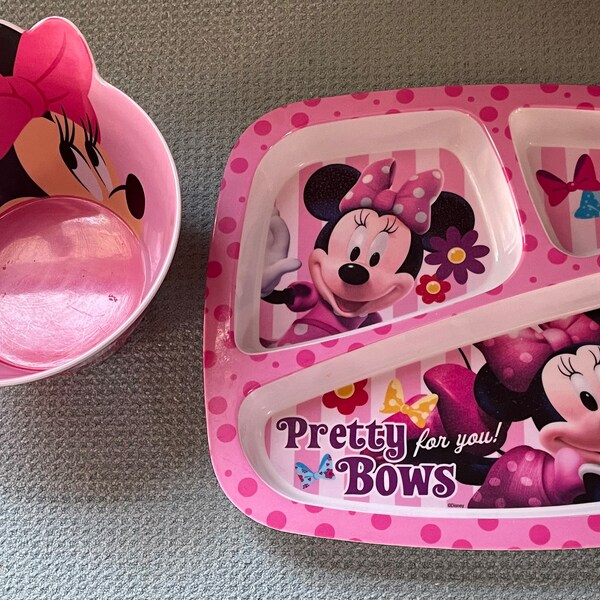Minnie Mouse Plates - Etsy