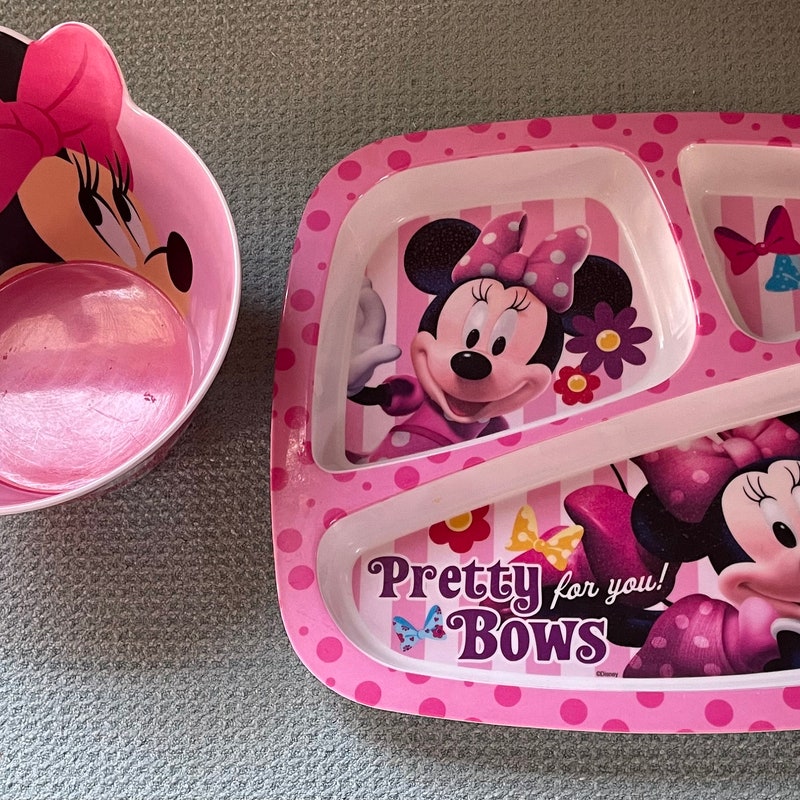 Minnie Mouse Plate - Etsy