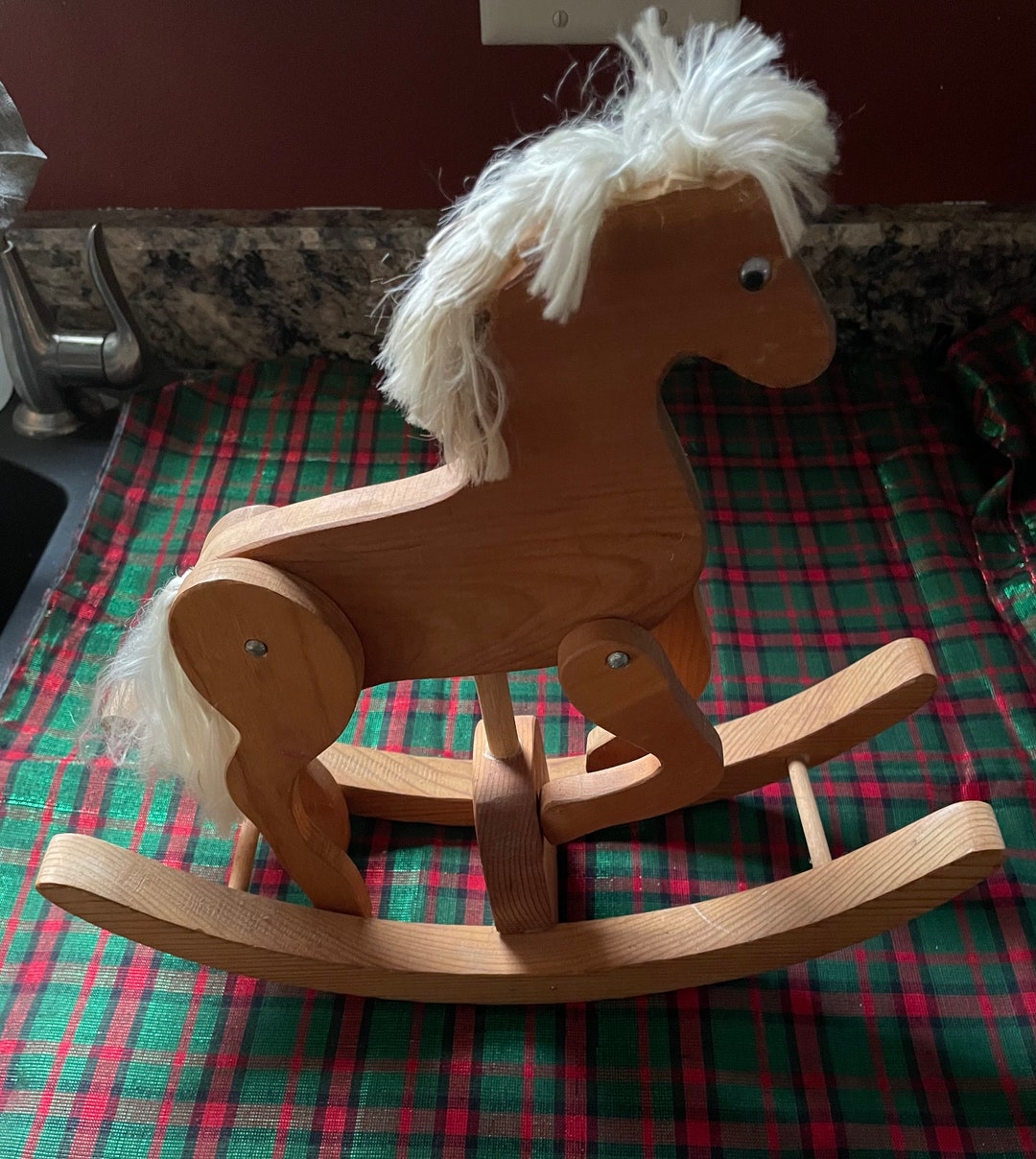 Handcrafted Small Wooden Rocking Horse - Etsy