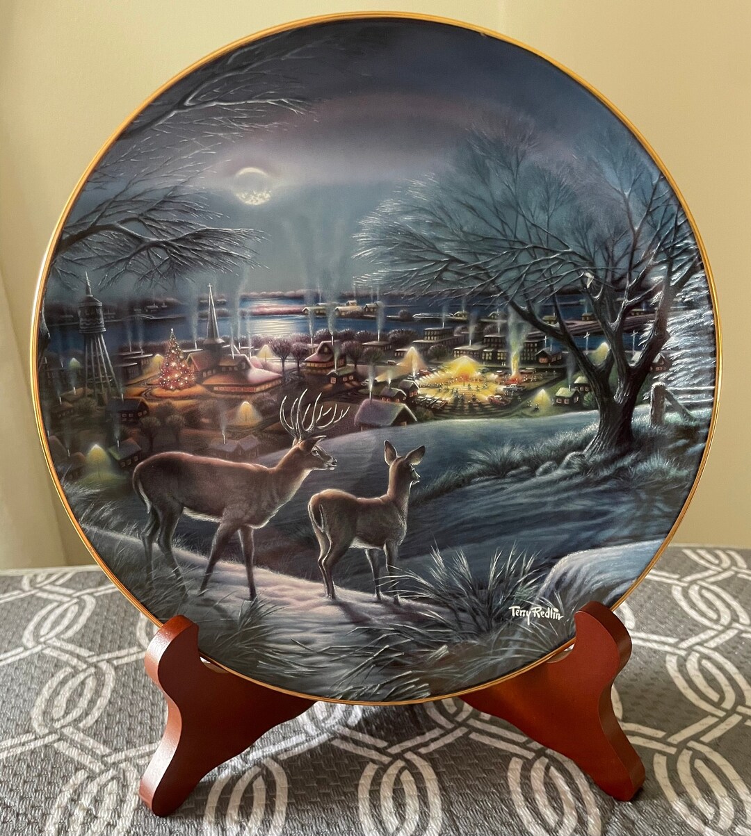 Terry Redlin Hometown Collector Plate - Etsy