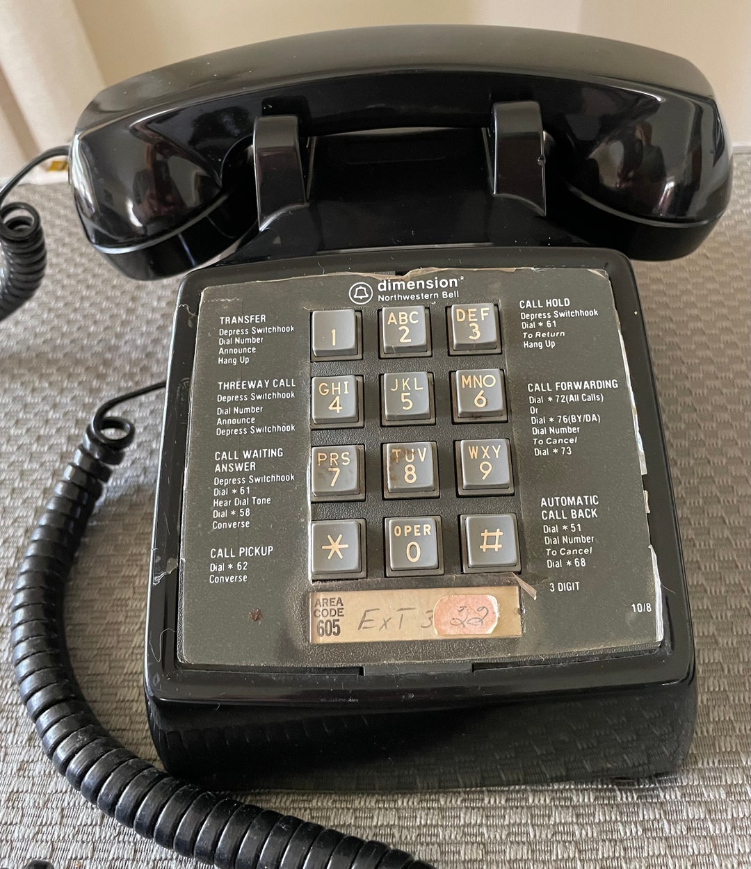 Vintage Western Electric Push Button Desk Telephone - Etsy