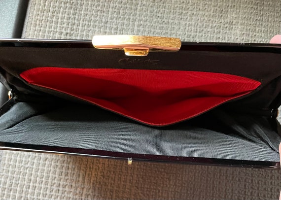 Vintage Coblentz Original Black PermaPlastic Clutch - Gem
