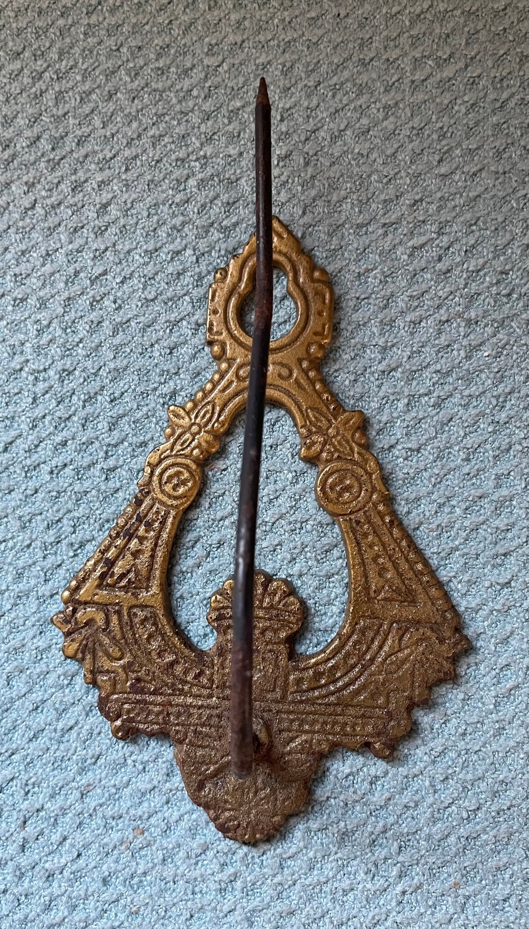 Vintage Engraved Metal Bill/receipt Holder - Etsy