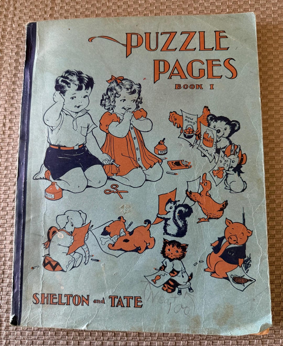 Vintage Puzzle Pages Book I 1944 - Etsy