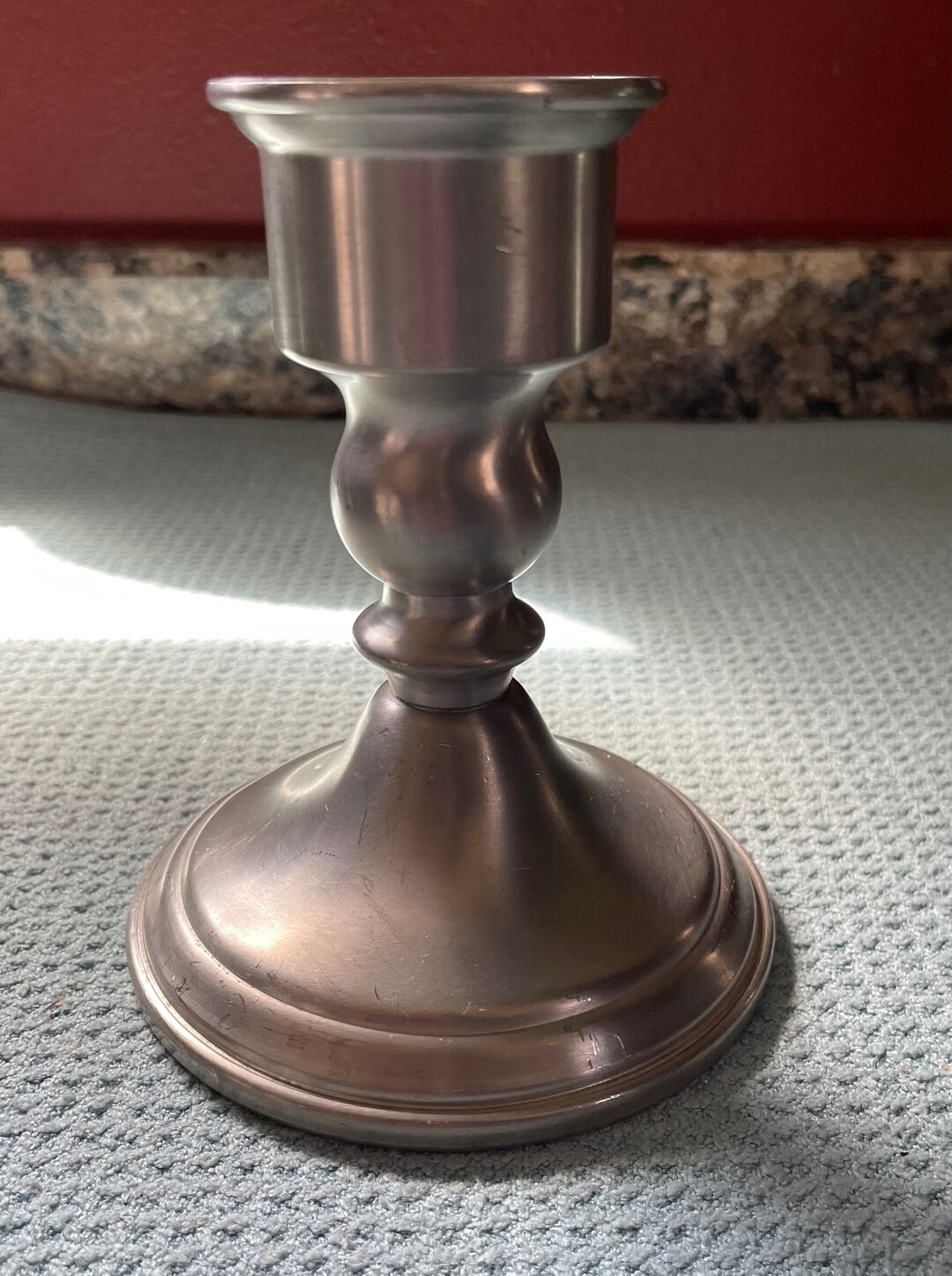 Vintage Web Pewter Weighted Candlestick Holder - Etsy