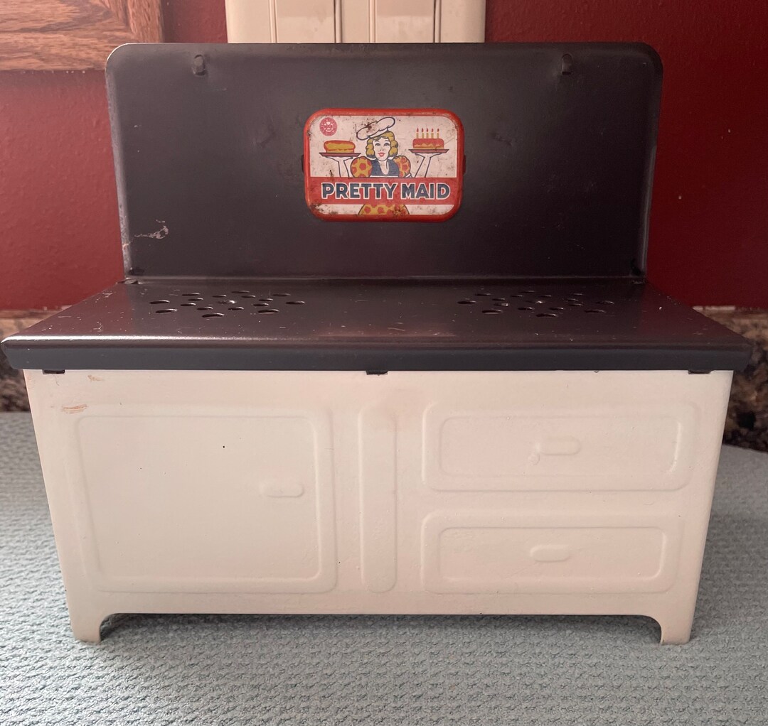 Vintage Pretty Maid Metal Toy Stove - Etsy