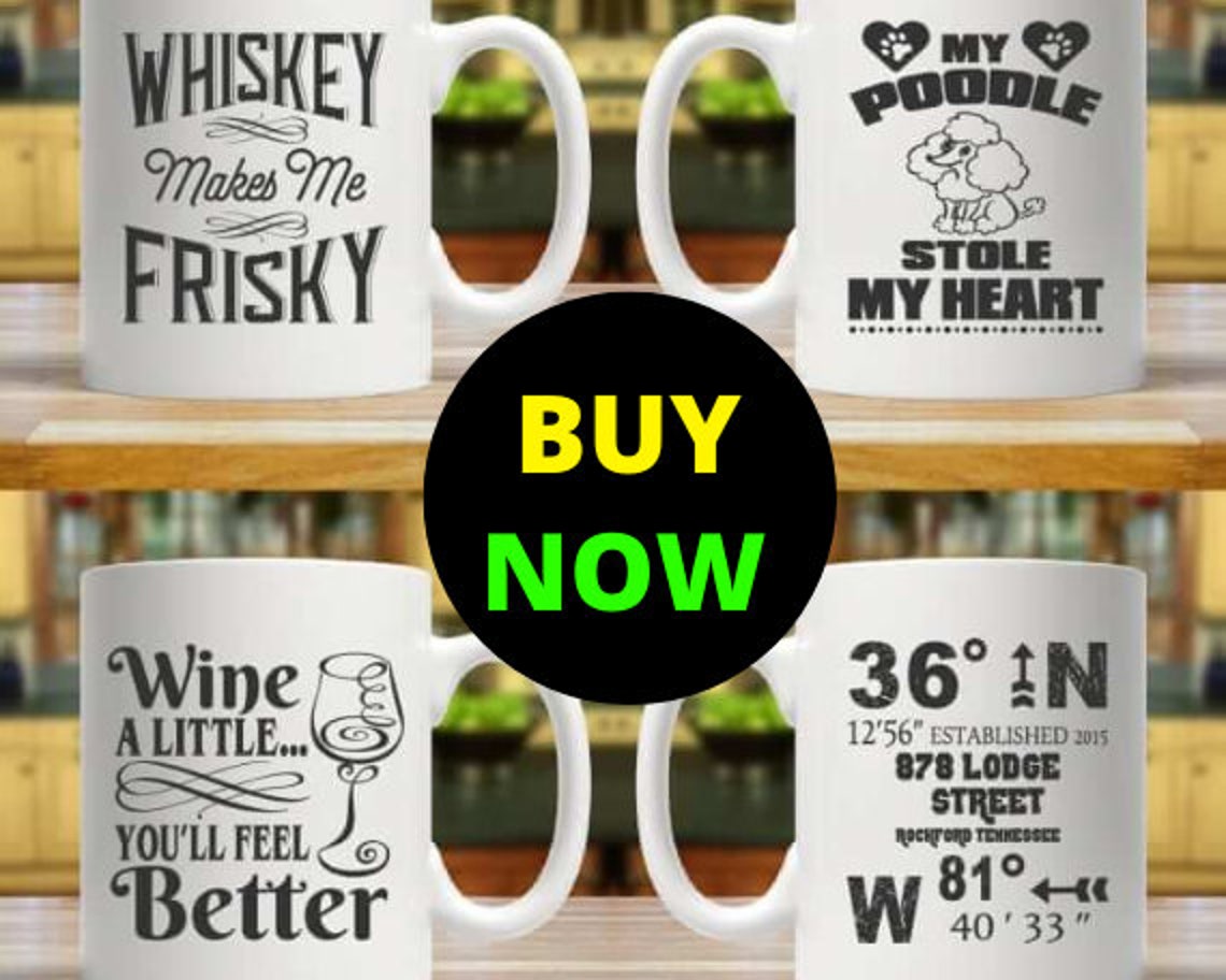 Coffee Mug Designs Coffee Svg Bundle Huge Sublimation Mug - Etsy