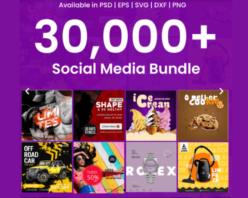 Ultimate Social Media Bundle, Instagram Template Bundle, Social Media ...