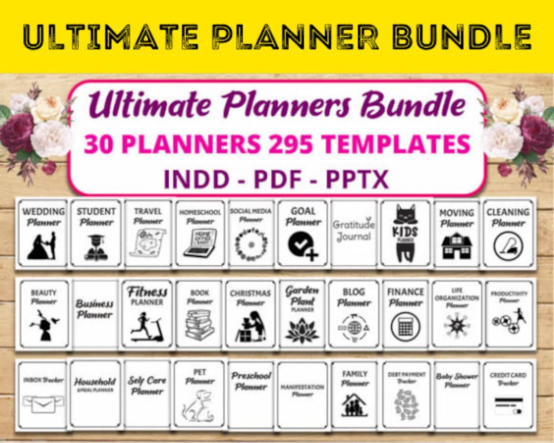 Ultimate Planners Bundle Printable Life Planner Printable - Etsy