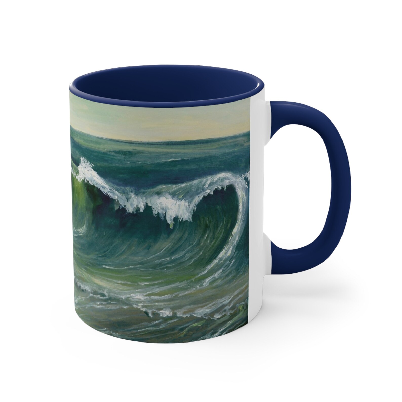 Coffee Mug, Blue Ceramic Mug, 11oz Mug, Sea Lover Gift, Sea Mug, Ocean ...