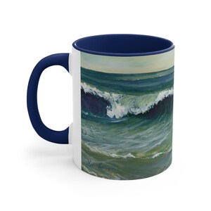 Coffee Mug, Blue Ceramic Mug, 11oz Mug, Sea Lover Gift, Sea Mug, Ocean ...