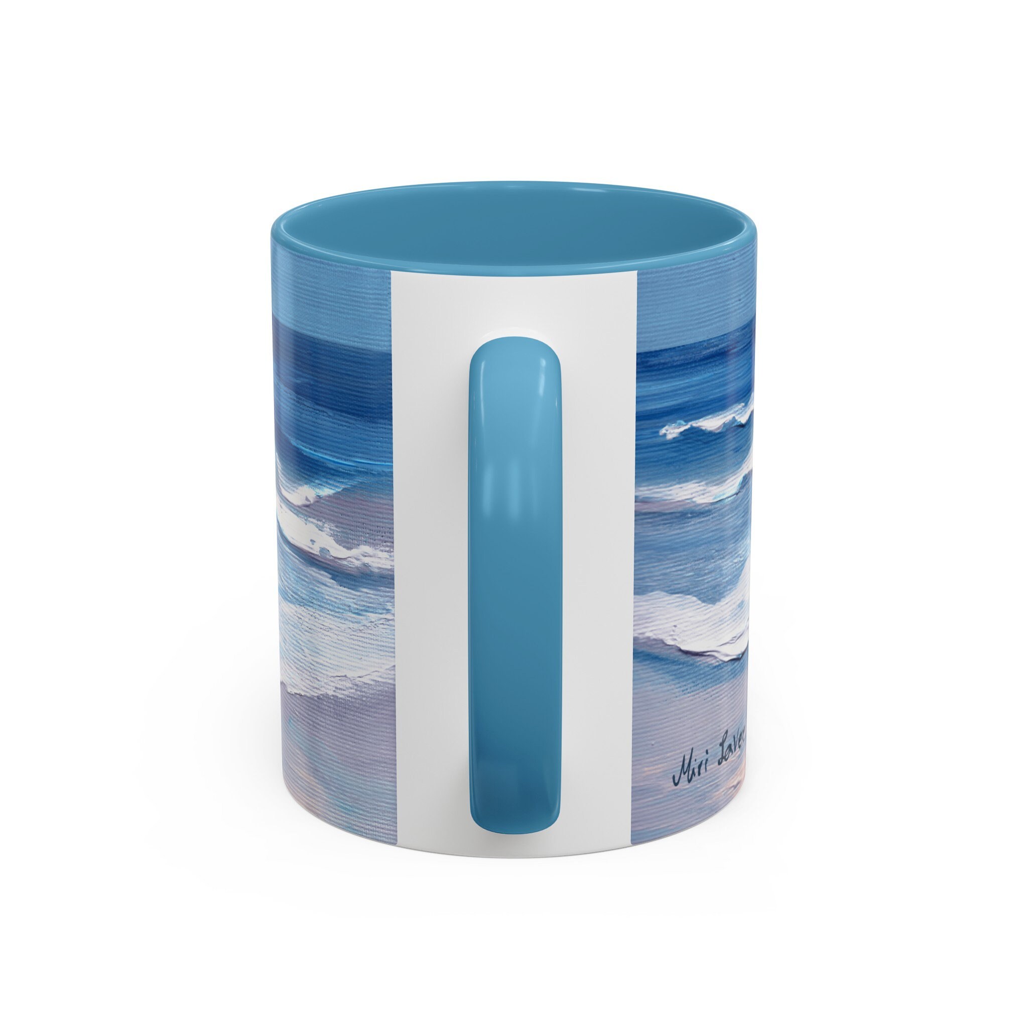 Coffee Mug, Blue Ceramic Mug, 11oz Mug, Sea Gift, Ocean Lover Gift, Art ...