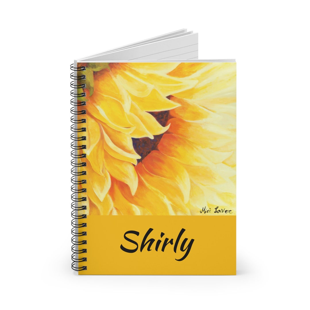 Spiral Notebook, Ruled Line Notebook, Personalized Notebook, Name Gift ...