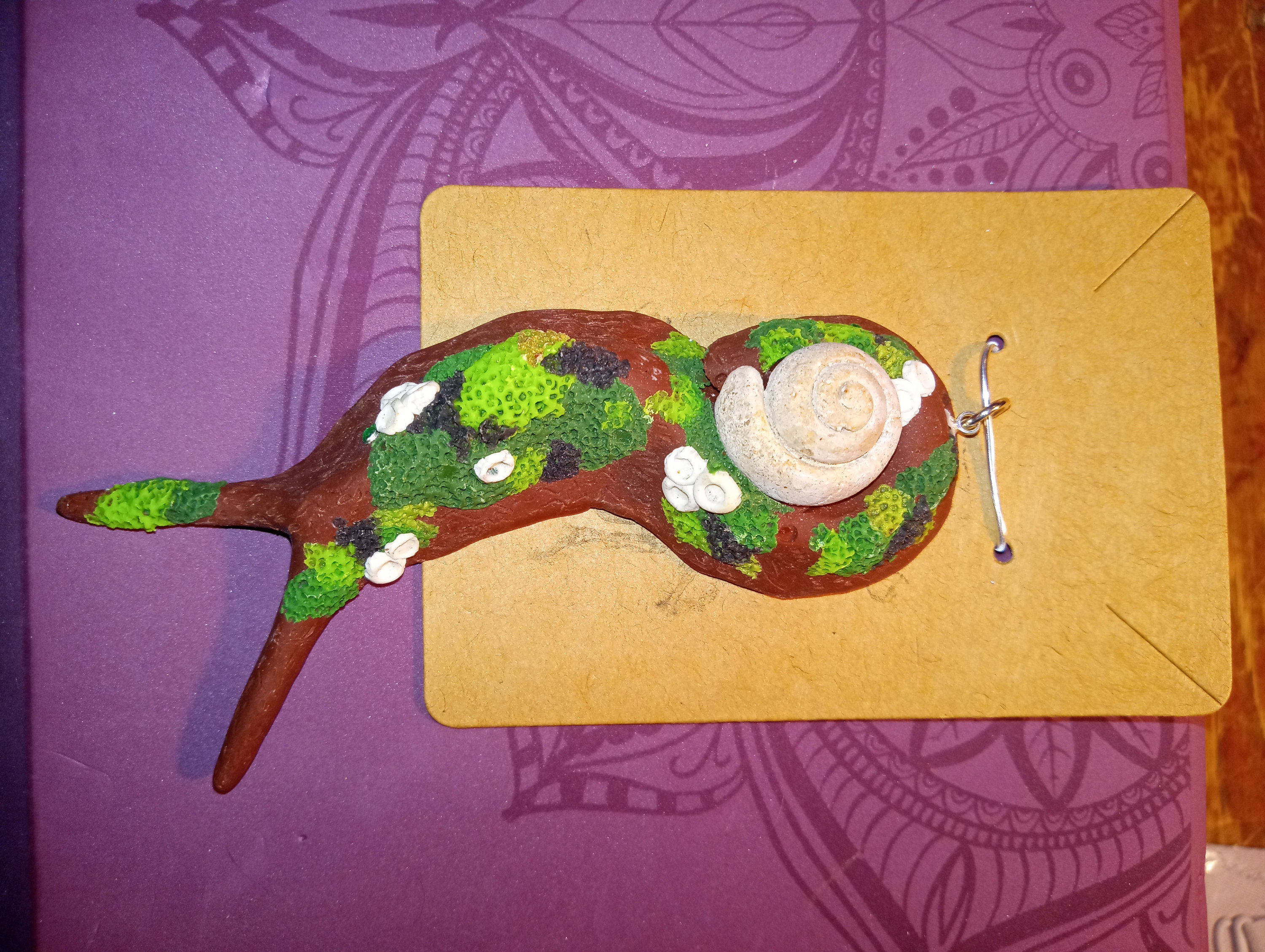 Slug Pendant, Spirits of the Soil, Slugs, Nature Jewelry, OOAK, Fossil ...