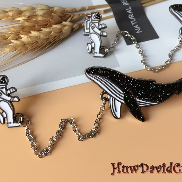 Whale Enamel Pin Etsy